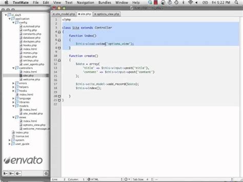 free video codeigniter from scratch day 5 from envato tuts class