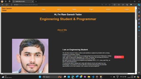 ram ganesh yadav on linkedin portfolio webdevelopment html css