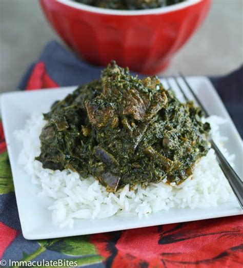 Cassava Leaf Soup Immaculate Bites West African Food Africa Food