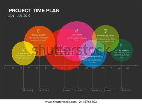 Vector Project Timeline Graph Gantt Progress Stock Vector Royalty Free 2445766303 Shutterstock