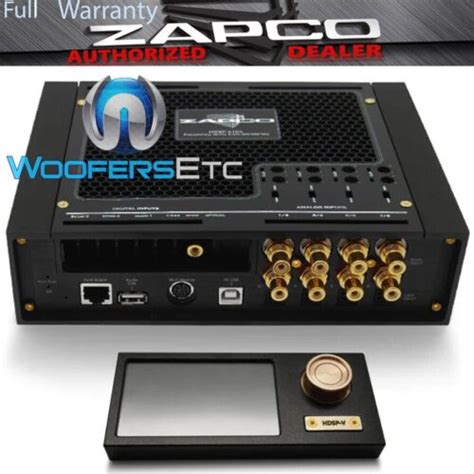 ZAPCO HDSP Z V AD GA CHANNEL DSP HD PLAYER ANALOG INPUTS OUTPUTS EBay