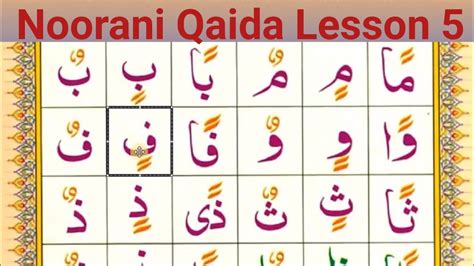Noorani Qaida 5
