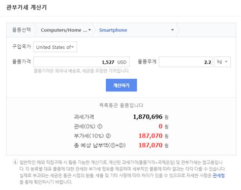 South Korea Customs Tariff