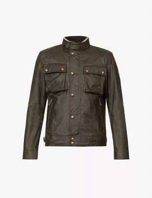 Belstaff Neck Waxed Cotton Jacket