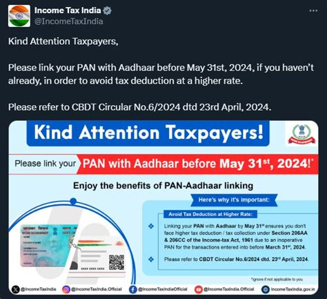 Big Reminder From Income Tax Department