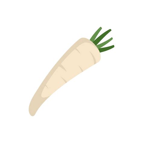 premium vector ingredient parsnip icon flat illustration of