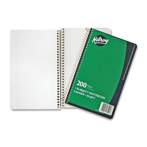 Hilroy® Executive Coil 1 Subject Notebook 6 X 9 50 Assorted 200