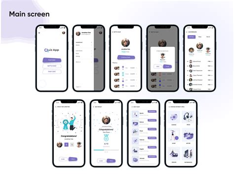 Quiz App UI Design Behance