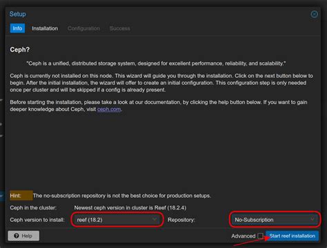 Proxmox Cluster HA Ceph Memo Linux