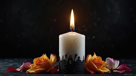 A Candle That Is Lit With The Words Quot Hope Quot On It Premium Ai