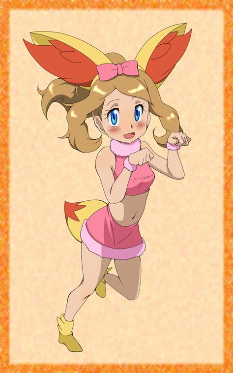 Serena And Fennekin Pokemon And 2 More Drawn By Hamu Sanosano
