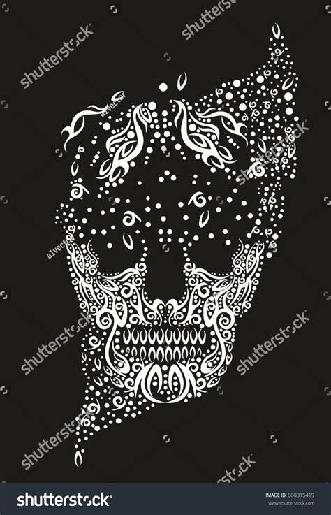 Tattoo Tribal Skull Graphic Design Vector Stock Vector Royalty Free