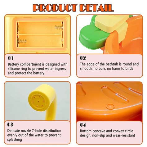 Plastic Bird Bath Fountains Indoorcockatiel Conure And Small Birds At