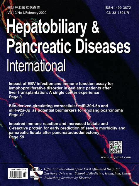 HEPATOBILIARY PANCREATIC DISEASES INTERNATIONAL 常笑医学网