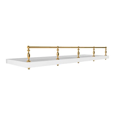 Solid Brass Fiddle Rail Tall Andrew Nebbett Designs