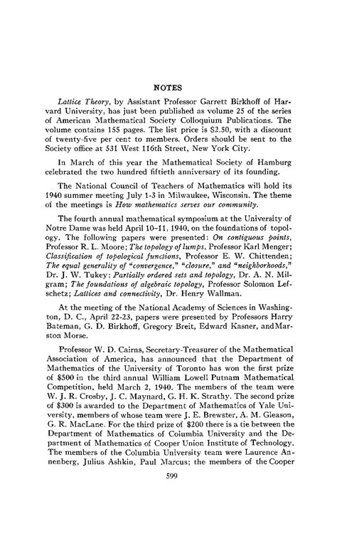 Solution Notes Lattice Theory By Assistant Professor Garrett Birkhoff