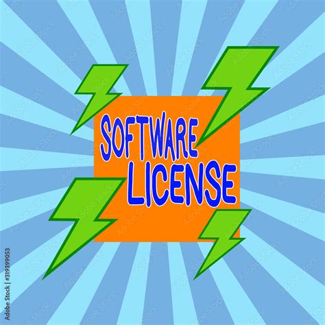 Text Sign Showing Software License Business Photo Text Legal Instrument Governing The