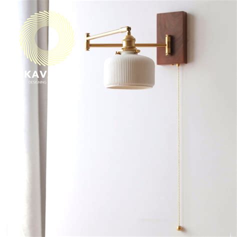 Ceramic Wall Sconce Lighting For Bedroom Wall Decor Milk Glass Wall