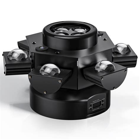 6 팔 꿀벌 눈 Led 빔 무빙 헤드 라이트 레드 그린 레이저 효과 Dmx 무대 조명 Dj 디스코 음악 댄스 파티 Hs Lmb6arm 호센 조명