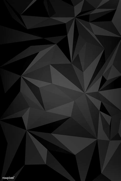 Elegant Black Crystal Pattern Background