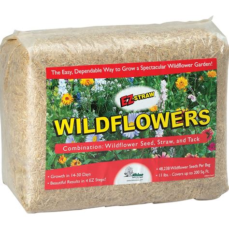 Ez Straw Wildflower Straw Tack Covers 200 Sq Ft