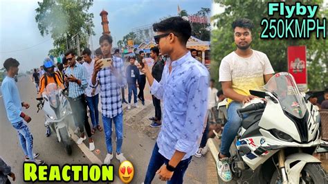 Flyby Bmw S1000rr😍loud Sound🔥public Reaction Youtube