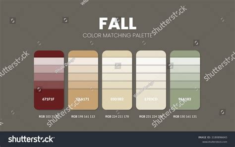 Spring Theme Color Palettes Color Schemes Stock Vector Royalty Free