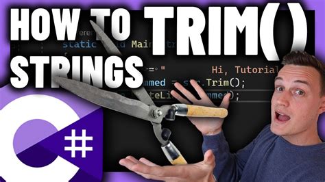 c trim method removing unwanted characters youtube