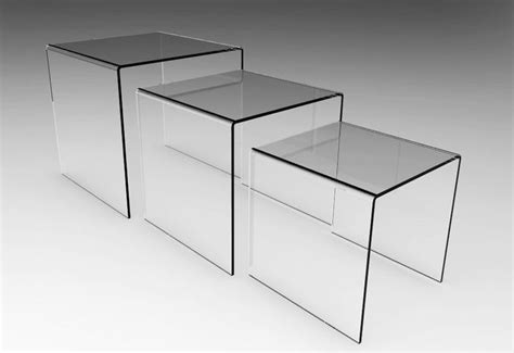 Clear Black Riser Plexiglass Riser Lucite Acrylic Riser Display Risers