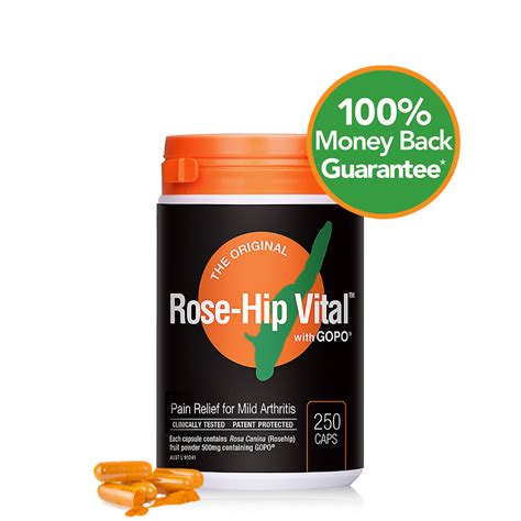 Shop Rose Hip Vital® With Gopo® 250 Capsules Rose Hip Vital Rose