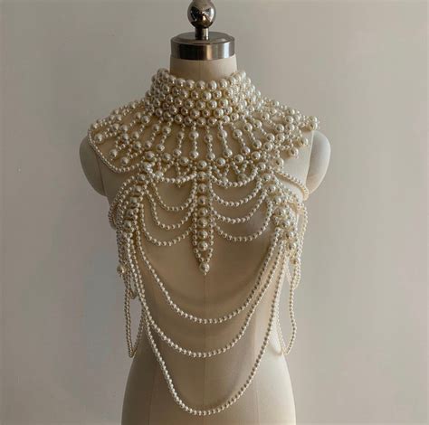 Exquisite Wedding Pearl Collar Bride Wedding Dress Pearl Collar