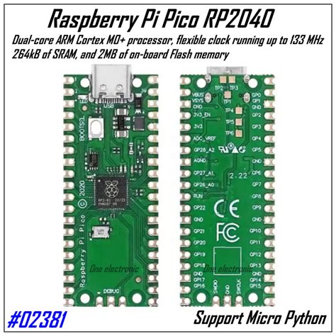 jual raspberry pi pico rp2040 dual core arm cortex m0 processor