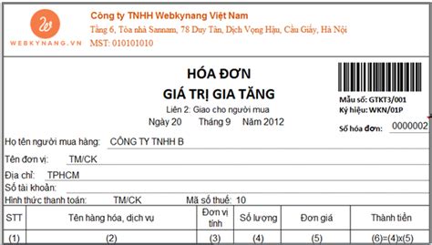 Mẫu Hóa đơn Giá Trị Gia Tăng Gtgt Trên Excel 2018 Chuyên Nghiệp
