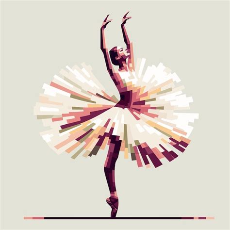 Bailarina de ballet ilustración vectorial de una bailarina en un ballet