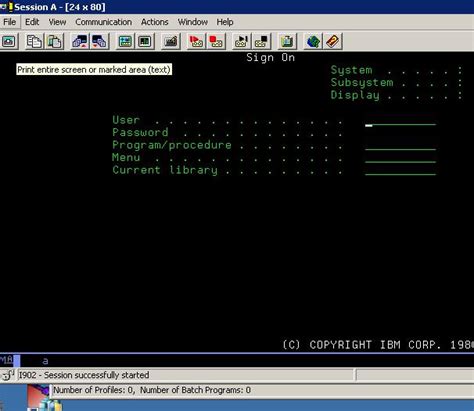 Solved Have To Sign On To As400 Twice Through The Emulator Can I Make