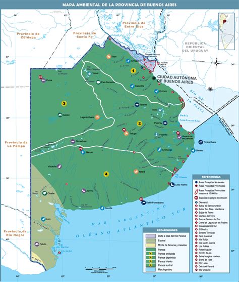 Mapa Ambiental De La Provincia De Buenos Aires Tamaño Completo Ex