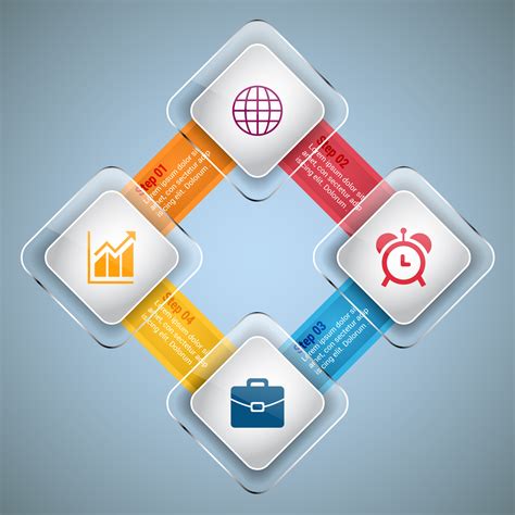 Rhombus Infographic Template 212793 Vector Art At Vecteezy