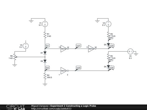 Experiment Constructing A Logic Probe CircuitLab