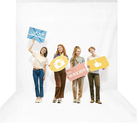 Amazon Julius Studio Ft X Ft Large Heavy Duty White Backdrop Pure White Seamless