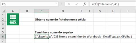 Fórmula Para Extrair O Nome Do Ficheiro Sem Vba
