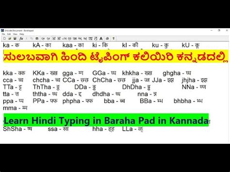 Learn Hindi Typing In Kannada Hindi Typing Learn Hindi Typing Hindi