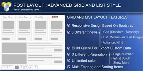 Advance Post Grid List With Custom Filtering For Visual Composer GPL Pugins Club