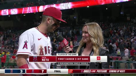 Zach Neto Talks Big Night In The Angels 7 3 Win 05 24 2023 Los Angeles Angels