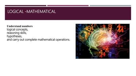 Logical Mathematical Intelligence Ppt