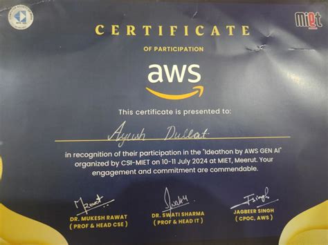 Ayush Dullat On Linkedin Aws Generativeai Hackathon