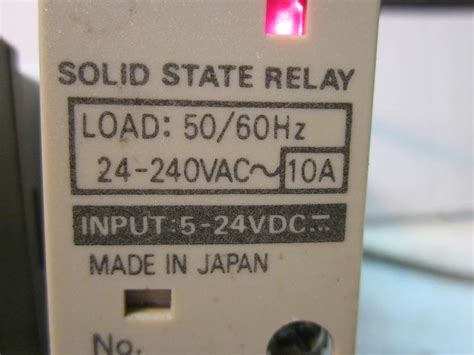 Solid State Relay Load 24 240vac10a Input 5 24vdc Osijek