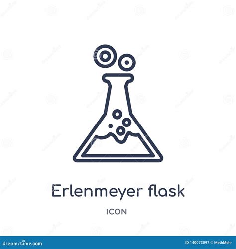 Linear Erlenmeyer Flask Icon From General Outline Collection Thin Line