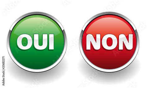 Vecteur Stock Boutons OUI NON Adobe Stock