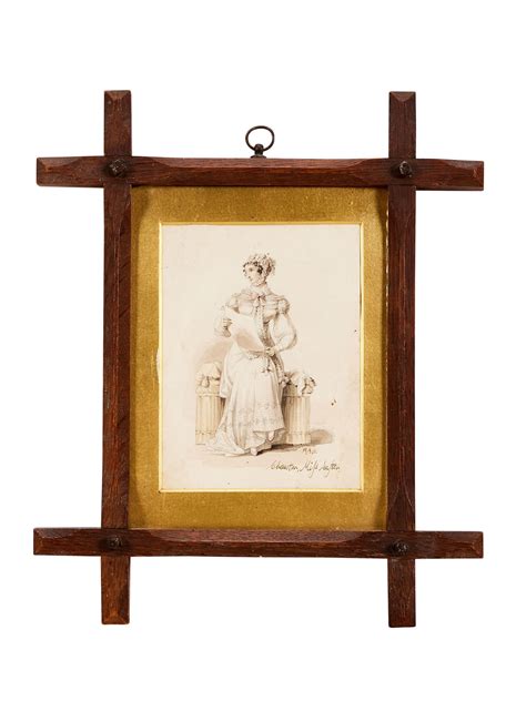 At Auction Jane Austen Related A 19th Century Watercolour Portrait
