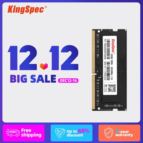 Kingspec DDR4 CL15 SODIMM Laptop Gaming RAM DDR4 RAM Impact 4GB 8G 16G 2666MHz Lazada PH